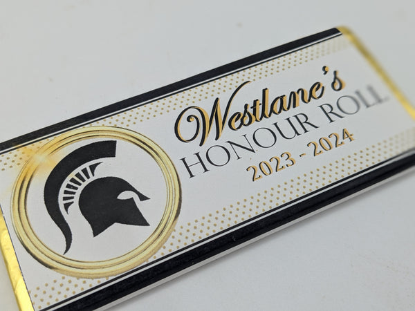 Custom Chocolate Bar - Honour Roll Westlane - Nigh's Sweet Shop