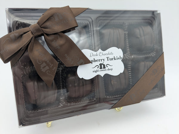 8pk Raspberry Turkish Delight - Nigh's Sweet Shop