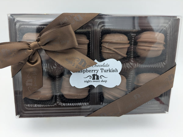 8pk Raspberry Turkish Delight - Nigh's Sweet Shop